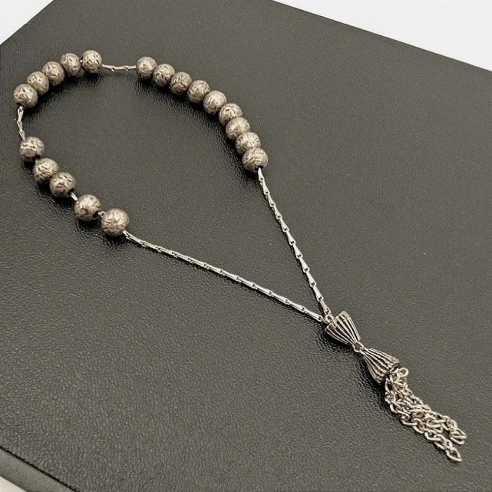 Jewelry | Vtg Middle Eastern Prayer Beads Tasbih Turkish Tassel 19 Bead ...